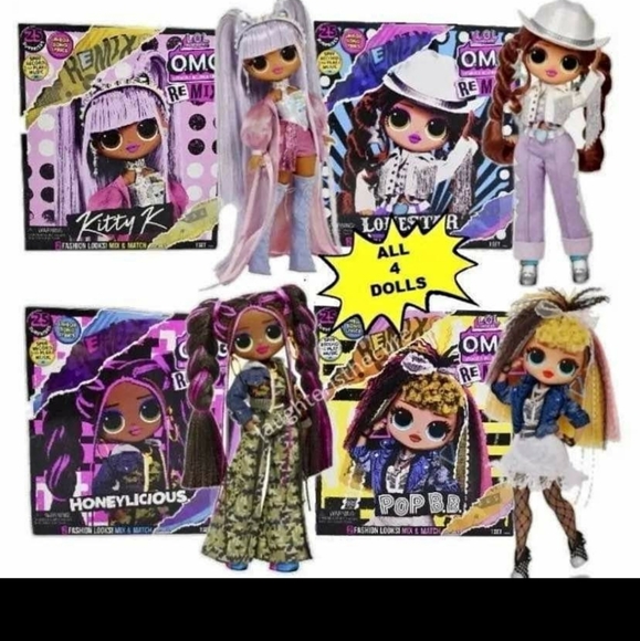 L.O.L. Surprise! | Toys | Lol Surprise Omg Remix Set Of 4 Pack Of ...